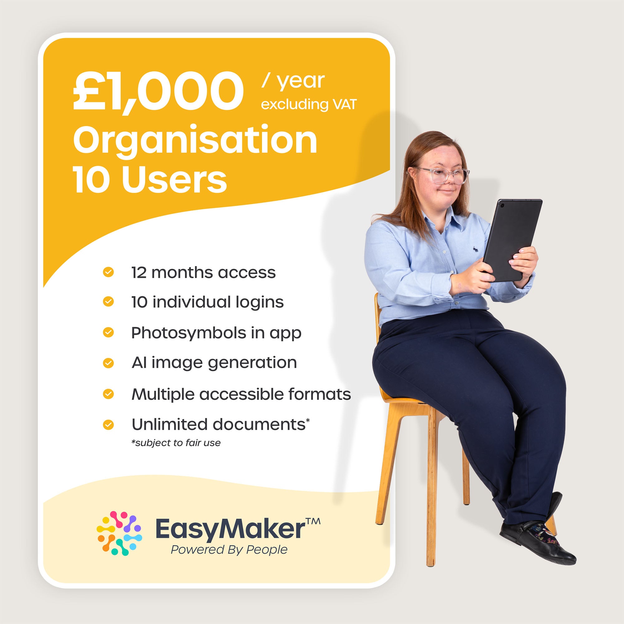 Small Organisation 10 User Subscription – Photosymbols
